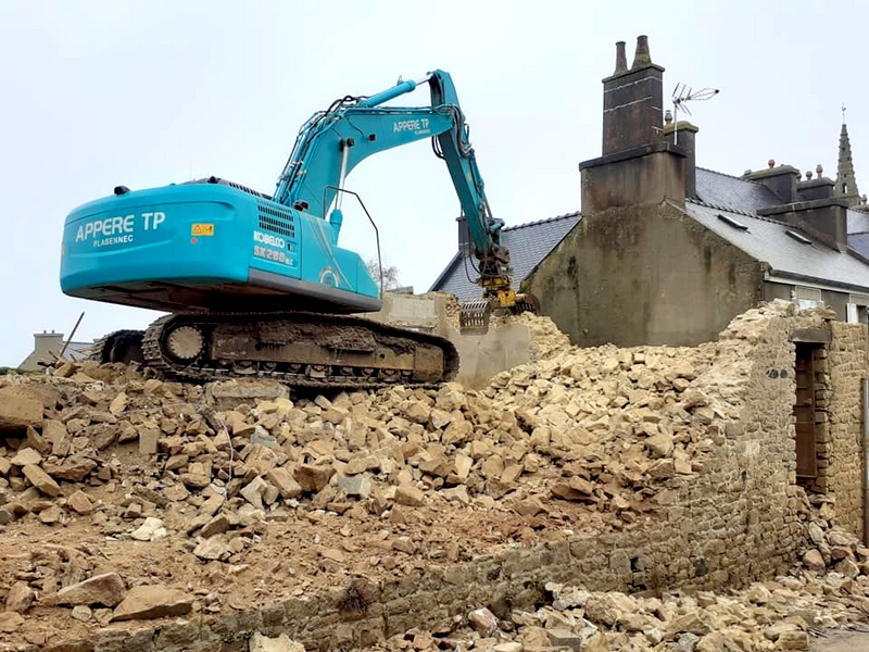 Démolition Plabennec - l’évacuation des gravats - Démolition Pro à Brest, Finistère (29) - APPERE TP