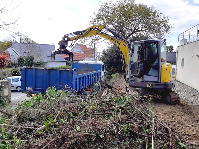 Location bennes Plabennec - nettoyage chantier à Brest, Finistère ( 29) - APPERE TP